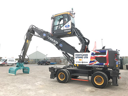 Portland Stone Add New Volvo EW240E Material Handler To The Company ...