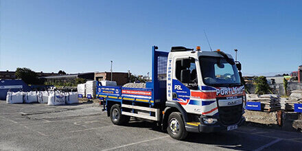 Portland Skips’ DAF 7.5 tonne Mini Tipper - Portland Stone