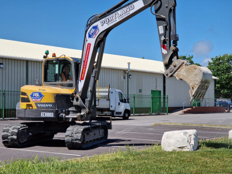 8-tonne Excavator added to the fleet – Portland Stone