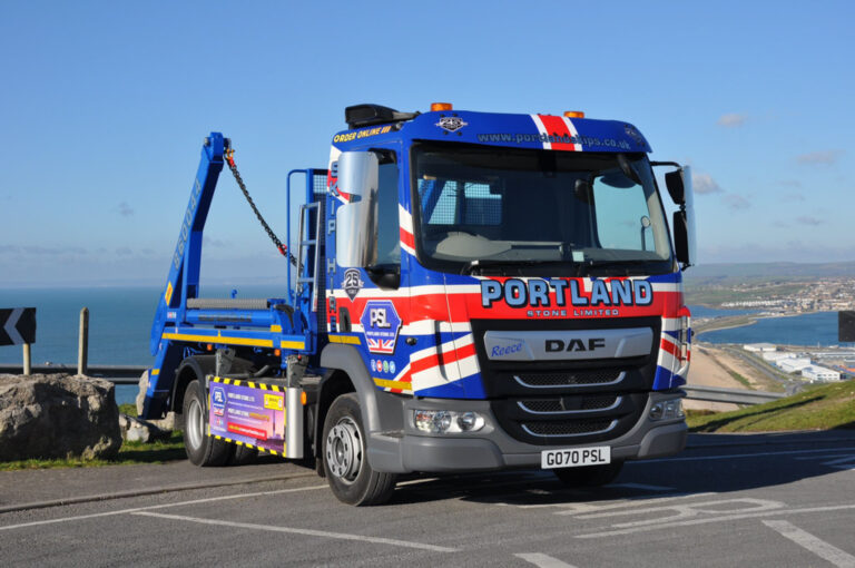 12 tonne Skip lorry added to the fleet – Portland Stone