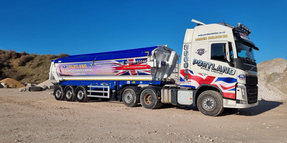 Additional Aggregate Tipping Trailer added to the fleet - Portland Stone