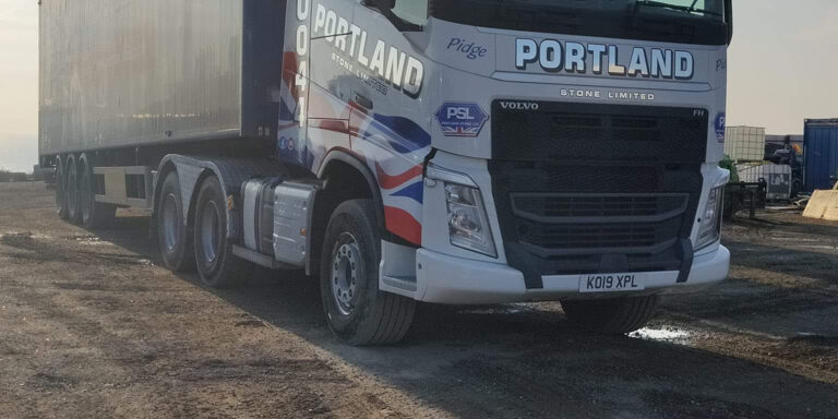 Additional Volvo Artic Lorry added to the fleet - Portland Stone