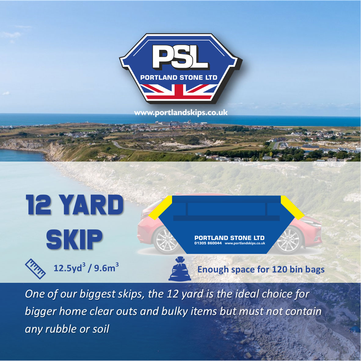 Skip Hire Sizes – Portland Stone