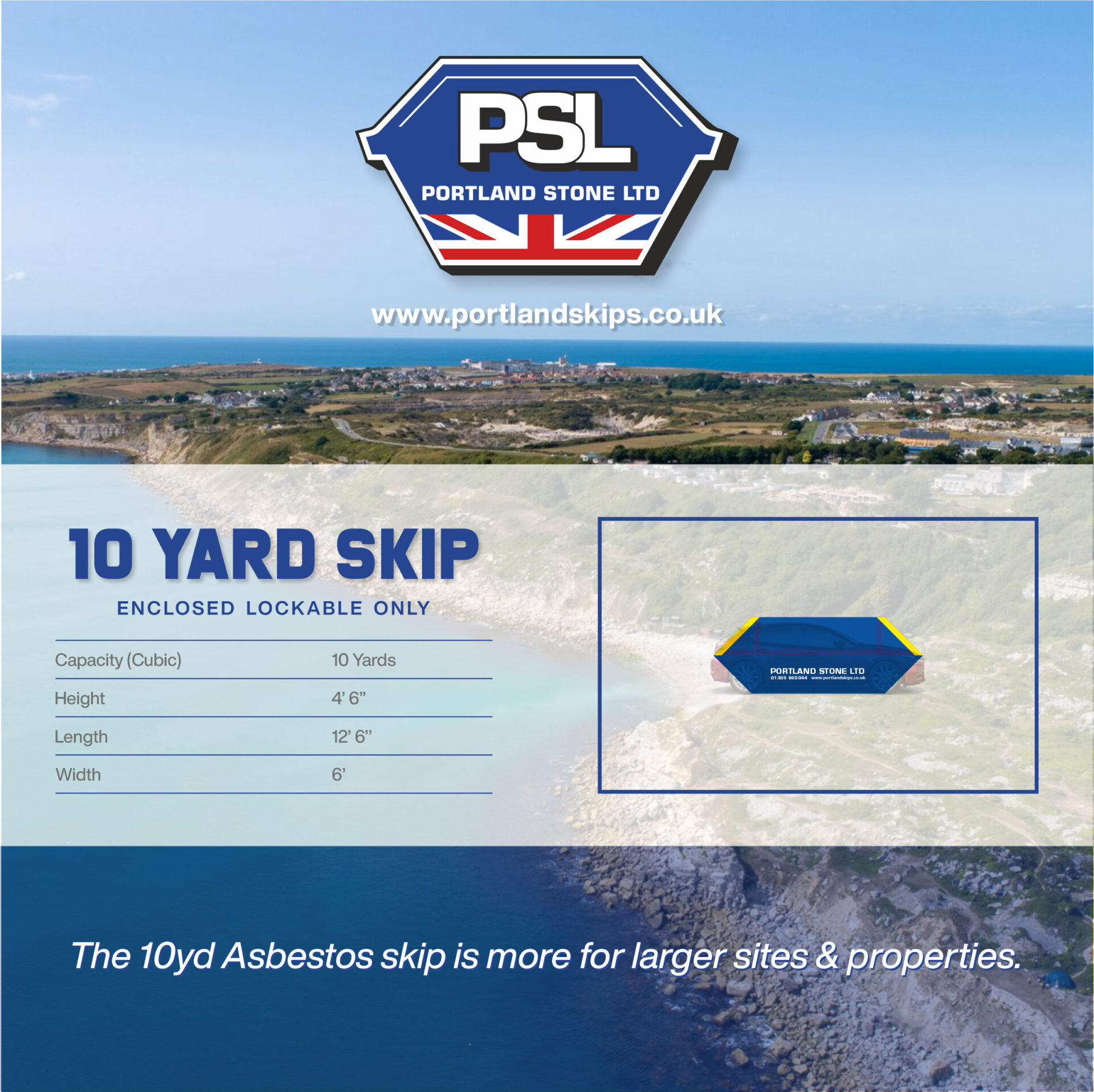 Asbestos Skips – Portland Stone