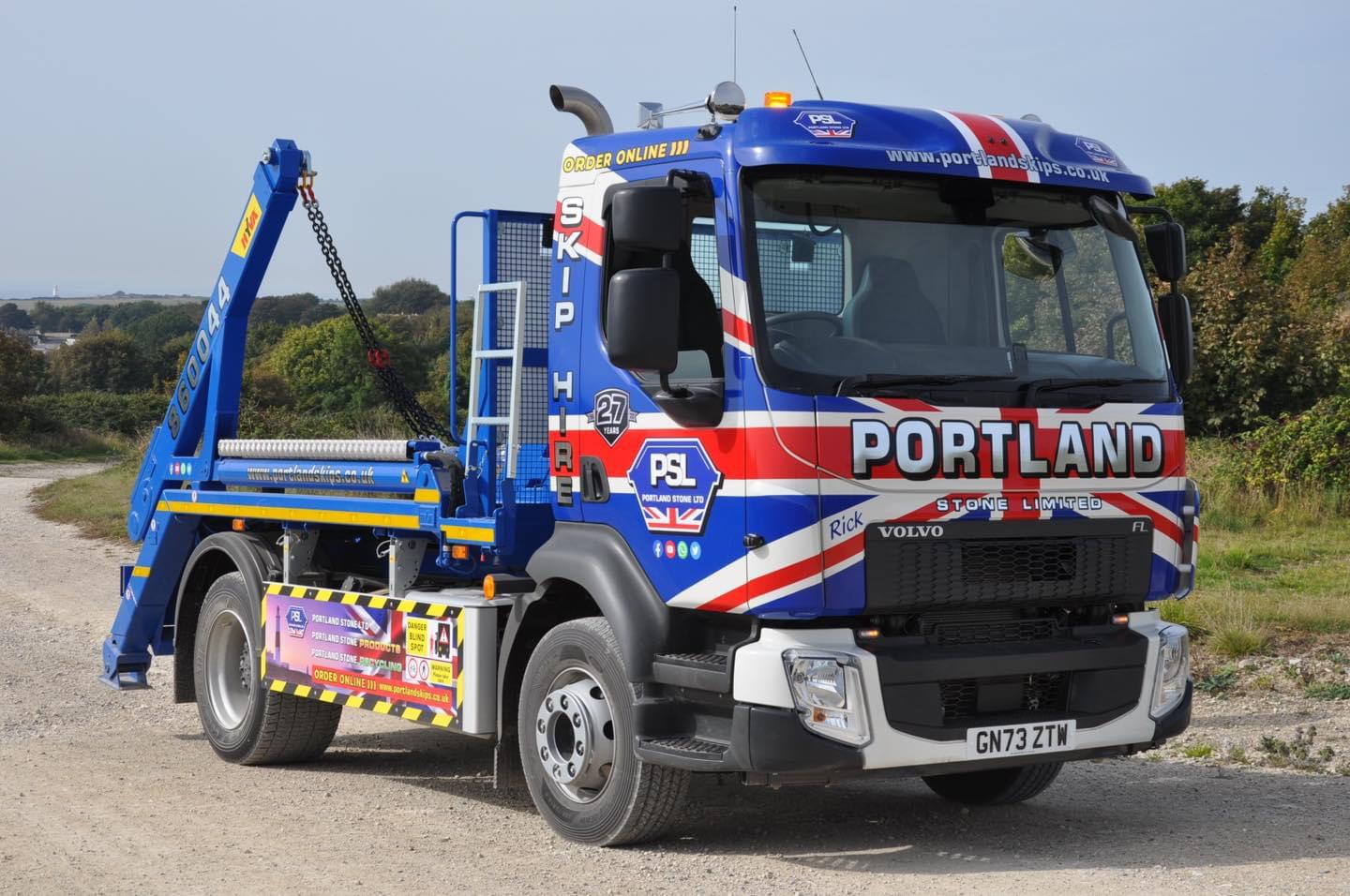 New Volvo Skip Loaders added to the fleet – Portland Stone